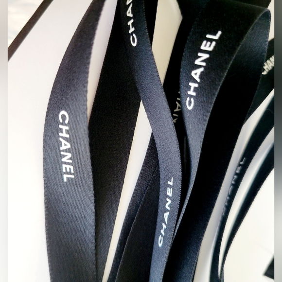 CHANEL | Other | Authentic Chanel Ribbon 24 Inches2 Feet Black With ...
